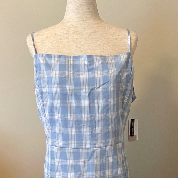 bp | Dresses | Bp Blue Plaid Mini Dress | Poshmark